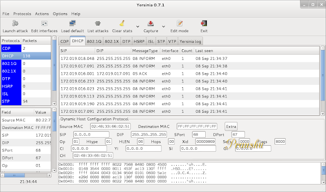 Dhcp Dos Attack With Yersinia In Kali Linux Backtrack How To Pranshu Bajpai Amirootyet
