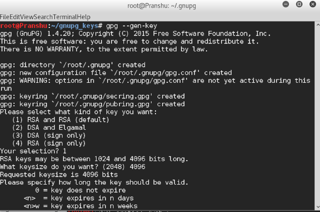 How To Generate Gpg Public Private Key Pair Rsa Dsa Elgamal Pranshu Bajpai Amirootyet